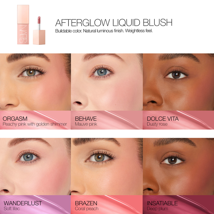 Nars liquid blush swatches store